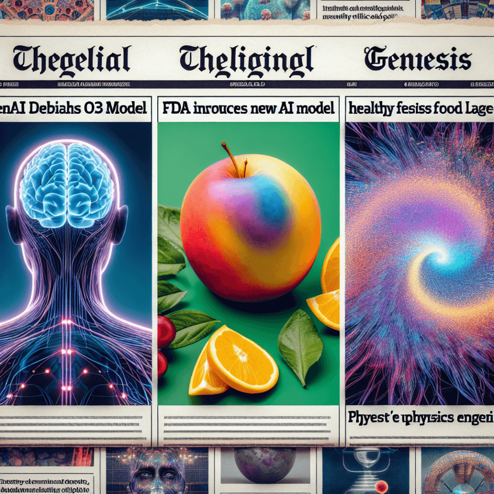 OpenAI Debuts O3 Model, FDA's New Healthy Food Label, And Genesis: The ...